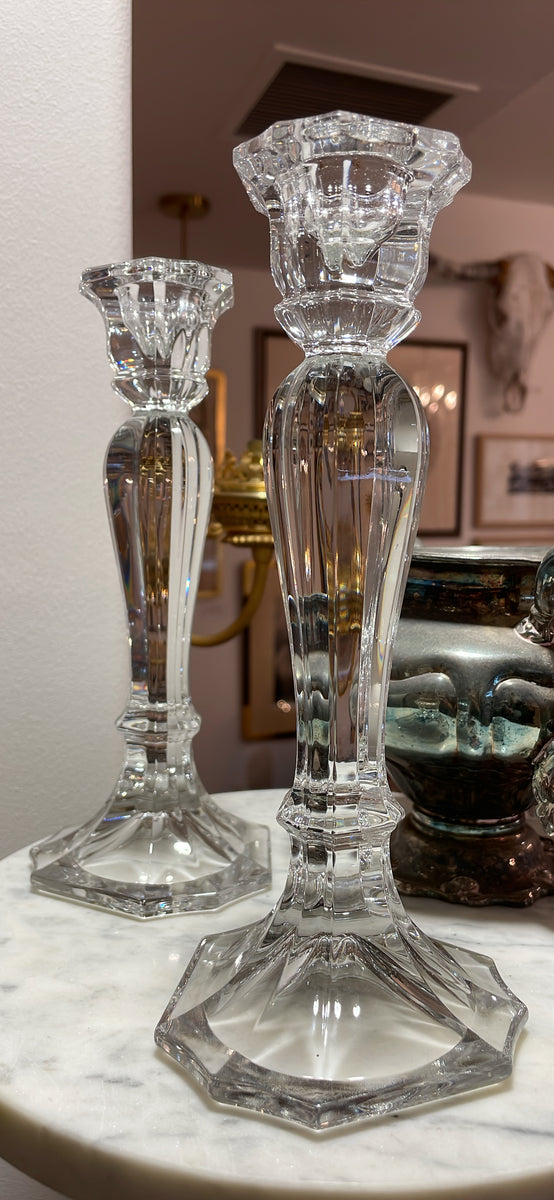 Vintage Crystal Candlesticks Pair – Arrow&Branch Home